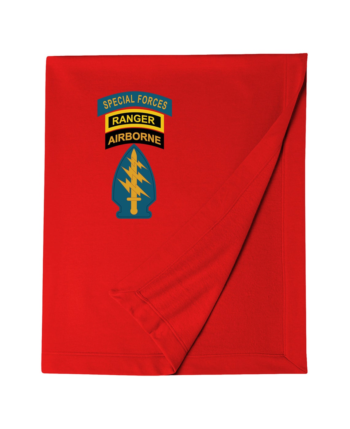 US Army Special Forces Triple Canopy Embroidered Blanket-15282 | Etsy