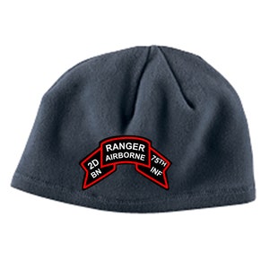 2-75th Ranger Battalion Embroidered Fleece Beanie-15883 - Etsy