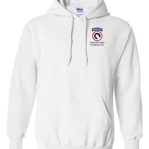 1st Sustainment Command-coscom (airborne) Embroidered Hooded Sweatshirt ...