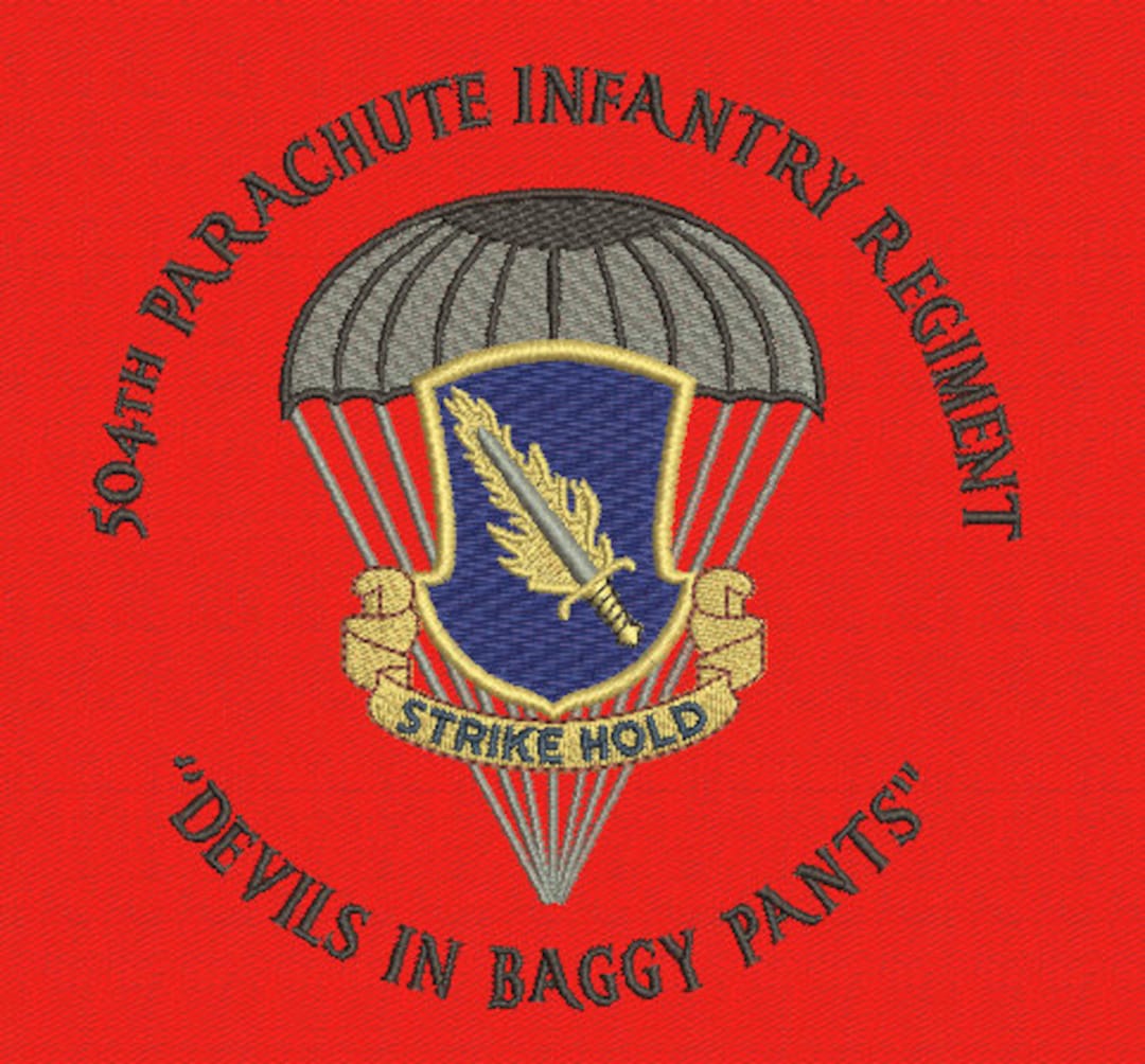 504th Parachute Infantry Regiment Embroidered Made in the USA Long ...