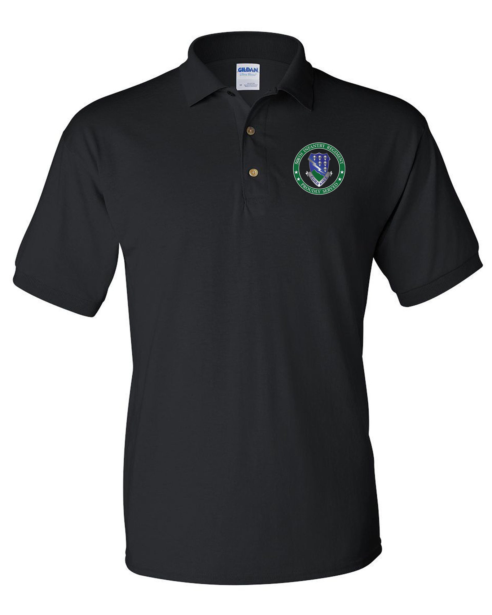 506th Parachute Infantry Regiment "currahee" Embroidered Cotton Polo ...