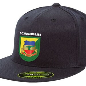 3-73rd Armor Crest Flash "flexfit" Embroidered Baseball Cap-15697 - Etsy