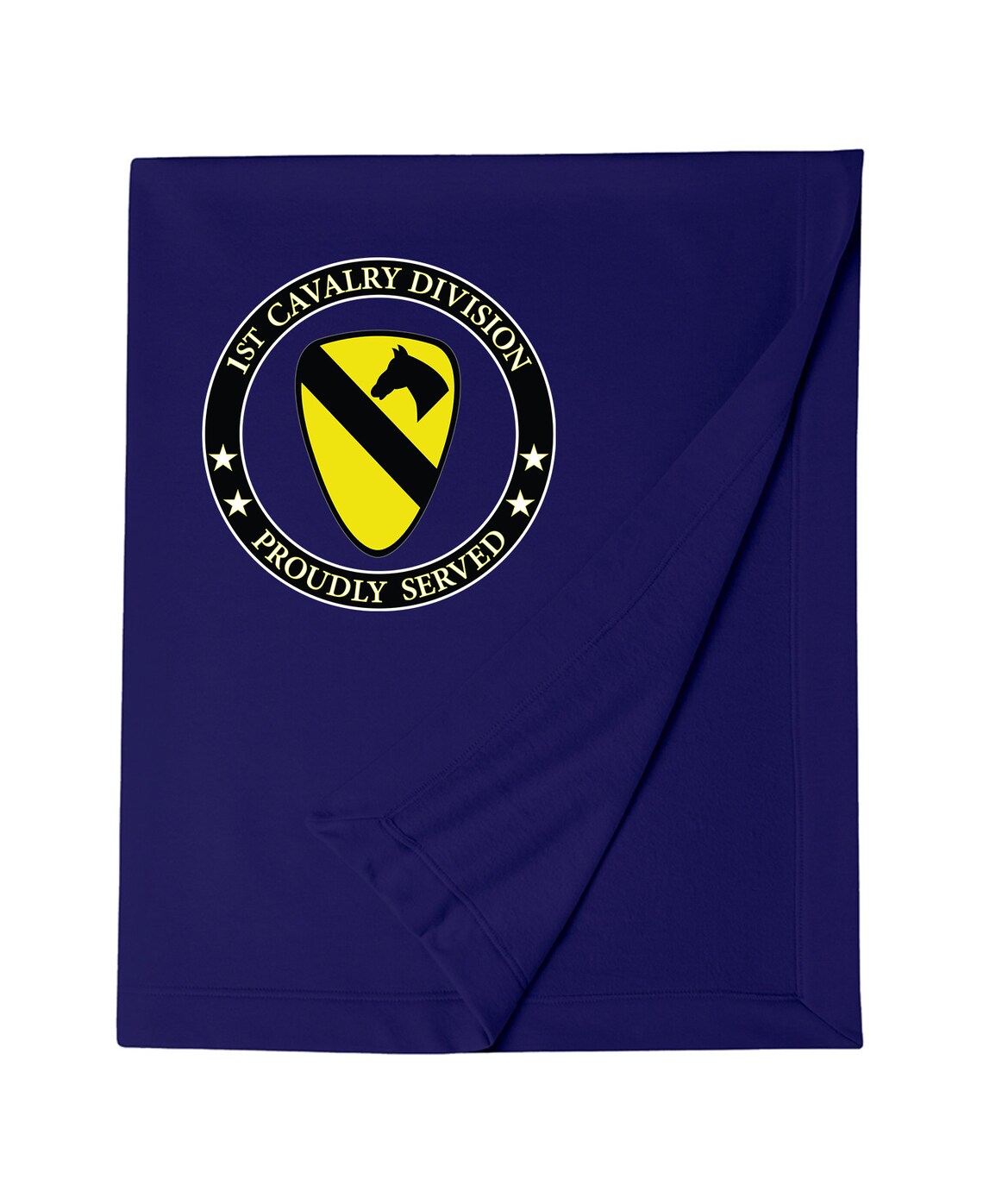 1st Cavalry Division Embroidered Blanket-12383 - Etsy