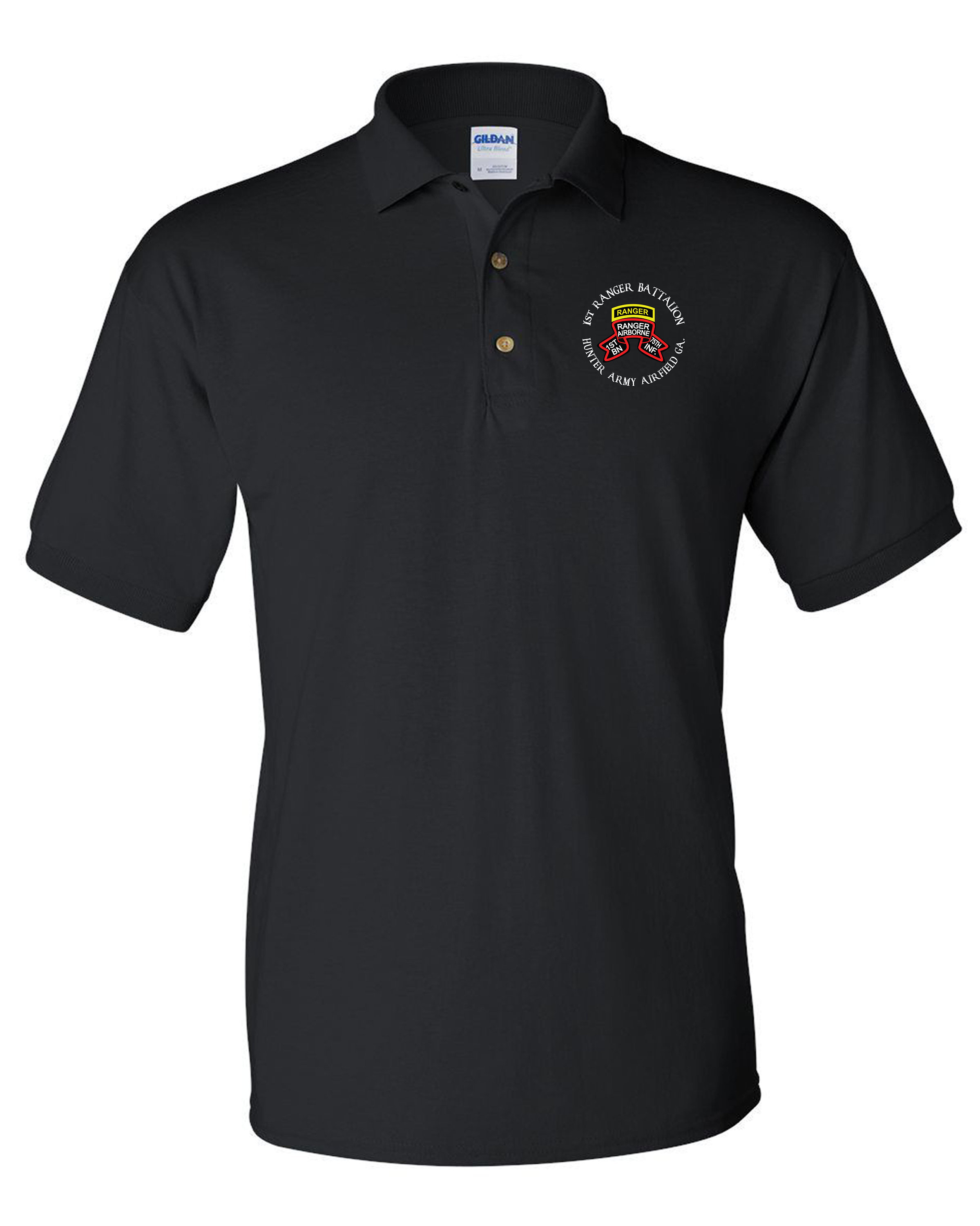 1/75th Ranger Battalion-original Scroll -embroidered Cotton Polo Shirt ...