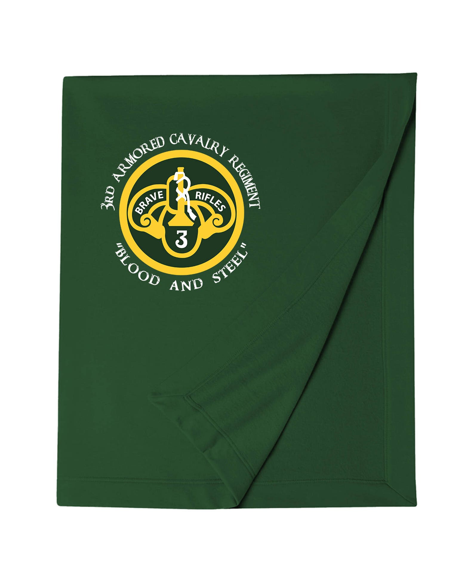 3rd Armored Cavalry Regiment Embroidered Blanket-4308 - Etsy