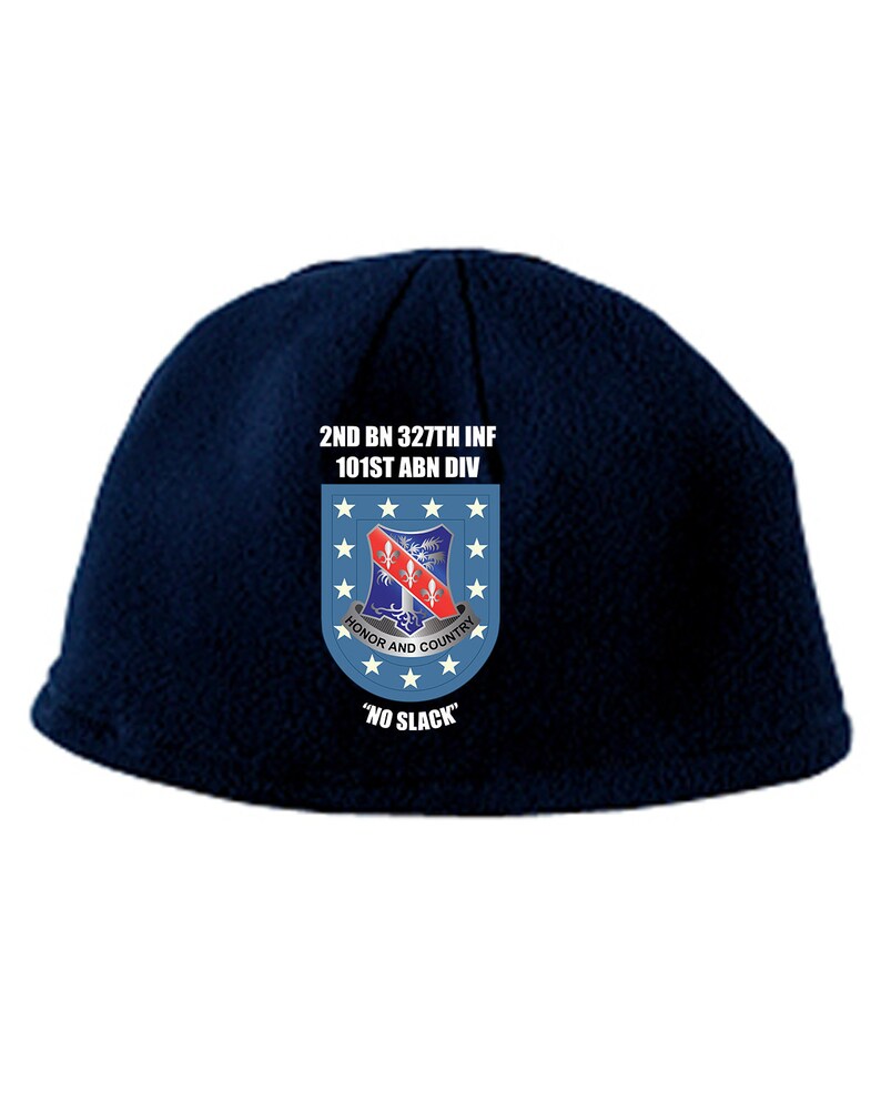 2-327th Infantry Regiment Embroidered Fleece Beanie-15771 - Etsy