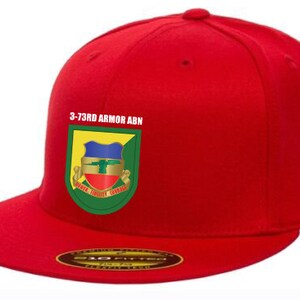 3-73rd Armor Crest Flash "flexfit" Embroidered Baseball Cap-15697 - Etsy
