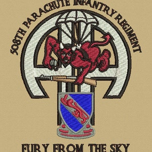 508th Parachute Infantry Regiment Embroidered Van Heusen Oxford Dress Shirt-16967-4 - Etsy