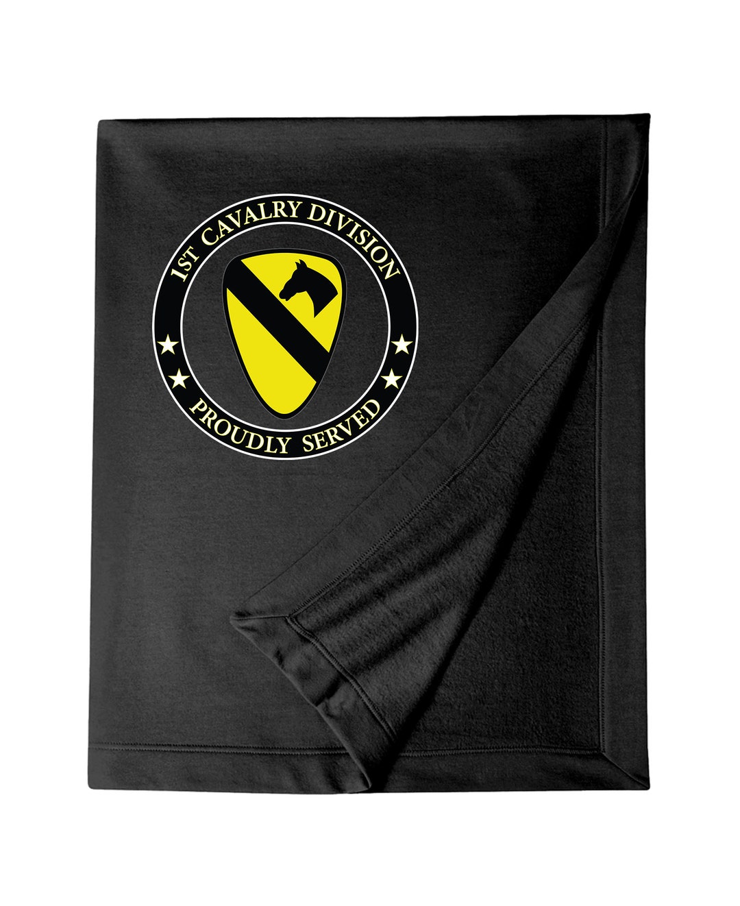 1st Cavalry Division Embroidered Blanket-12383 - Etsy