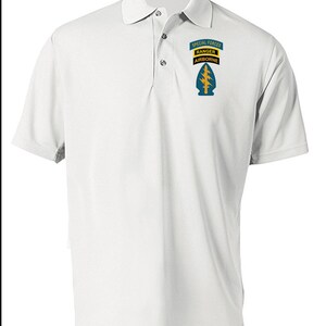 US Army Special Forces "triple Canopy" Embroidered Moisture Wick Polo ...