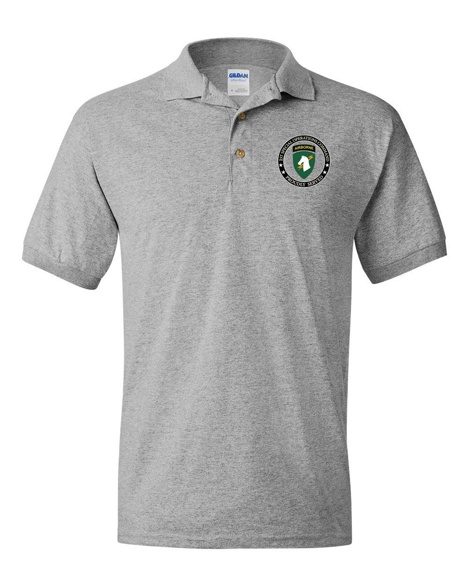 1st Special Operations Command SOCOM Embroidered Cotton Polo Shirt ...