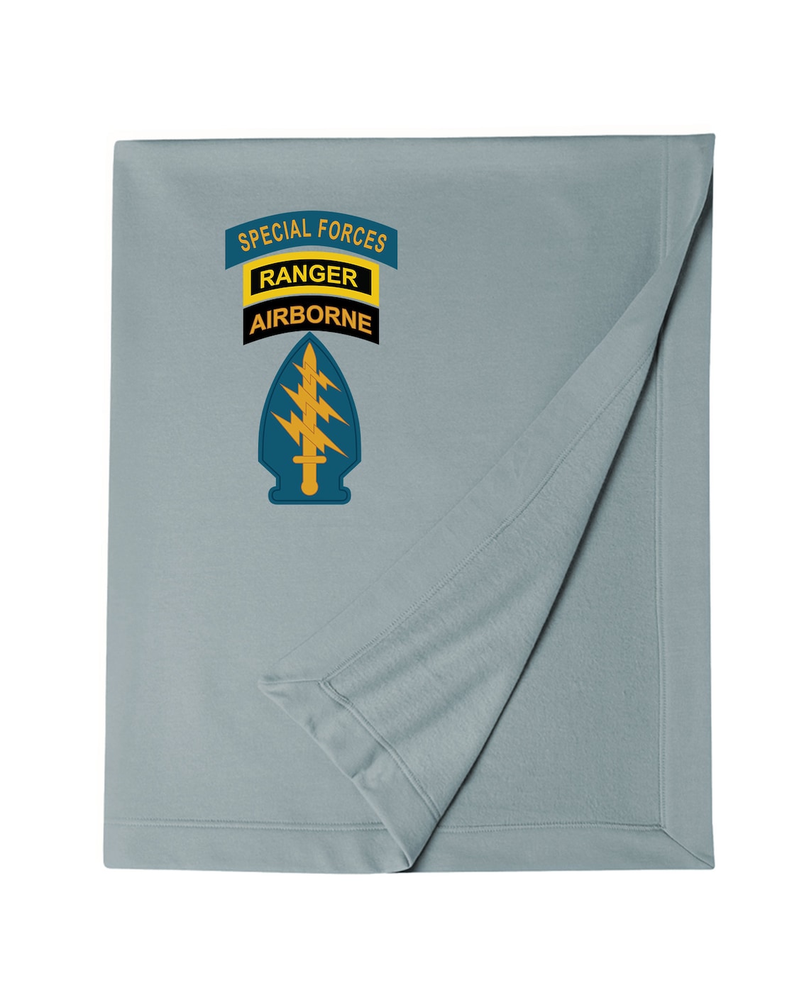 US Army Special Forces Triple Canopy Embroidered Blanket-15282 | Etsy