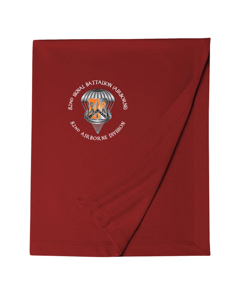 82nd Signal Battalion Embroidered Blanket-3506 - Etsy