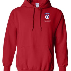 1st Sustainment Command-coscom (airborne) Embroidered Hooded Sweatshirt ...