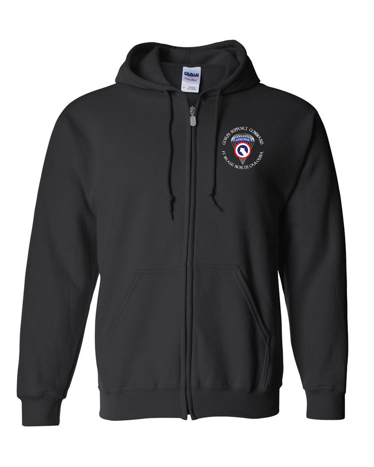 1st Sustainment Command-coscom (airborne) Embroidered Hooded Sweatshirt ...