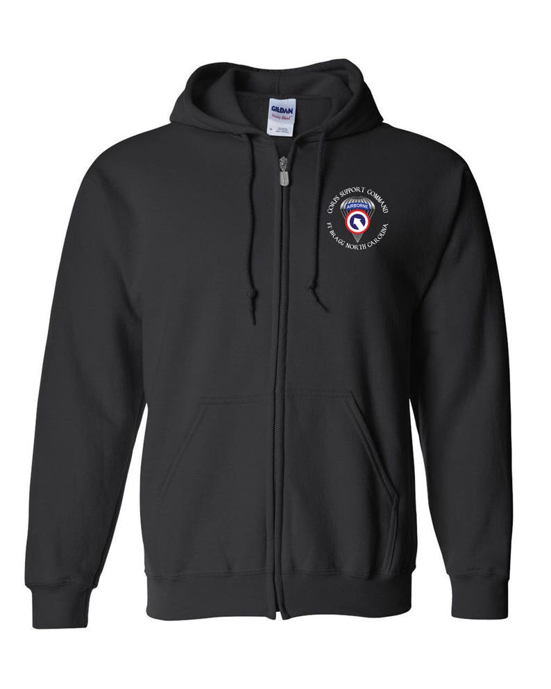 1st Sustainment Command-coscom (airborne) Embroidered Hooded Sweatshirt ...