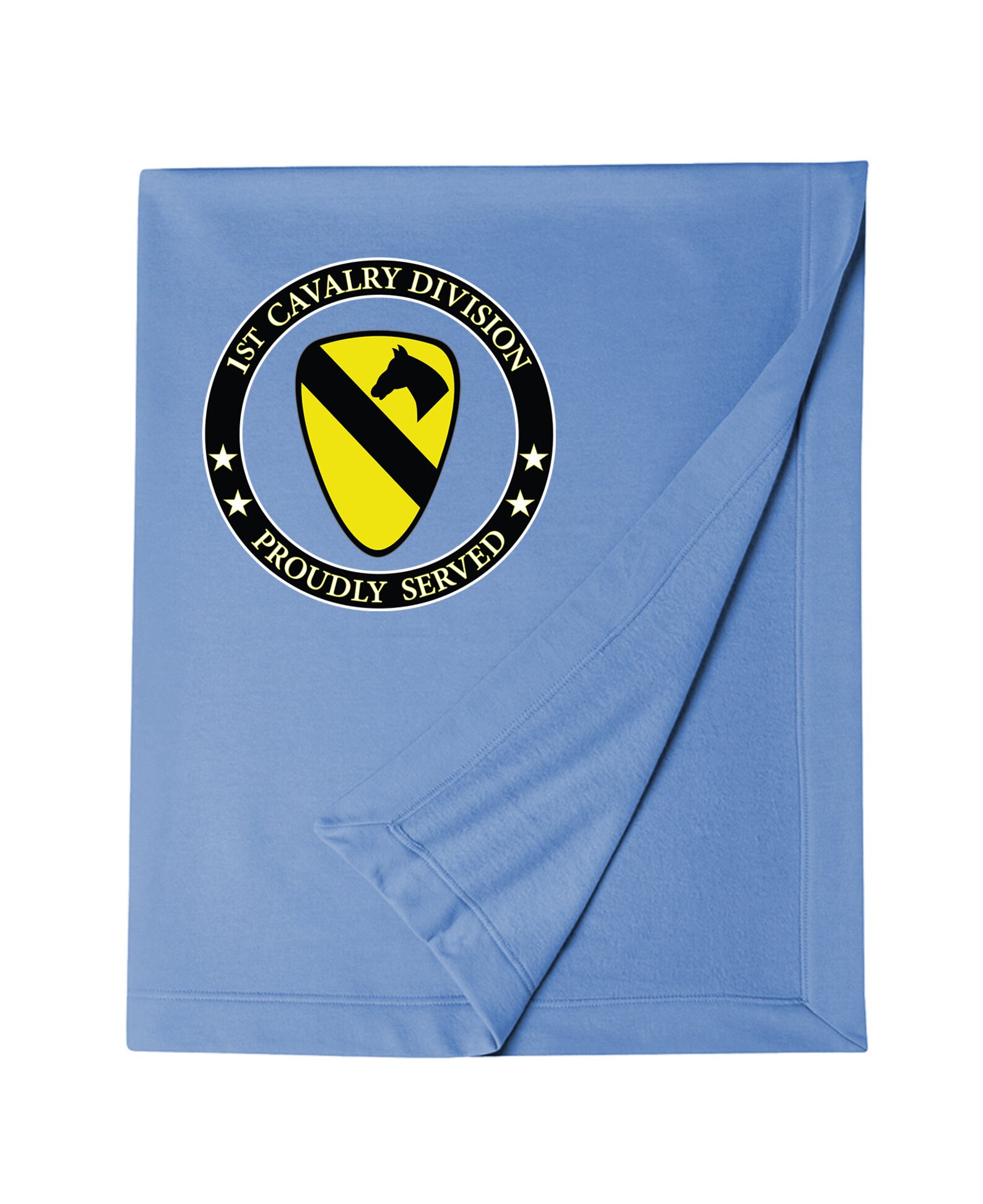 1st Cavalry Division Embroidered Blanket-12383 - Etsy