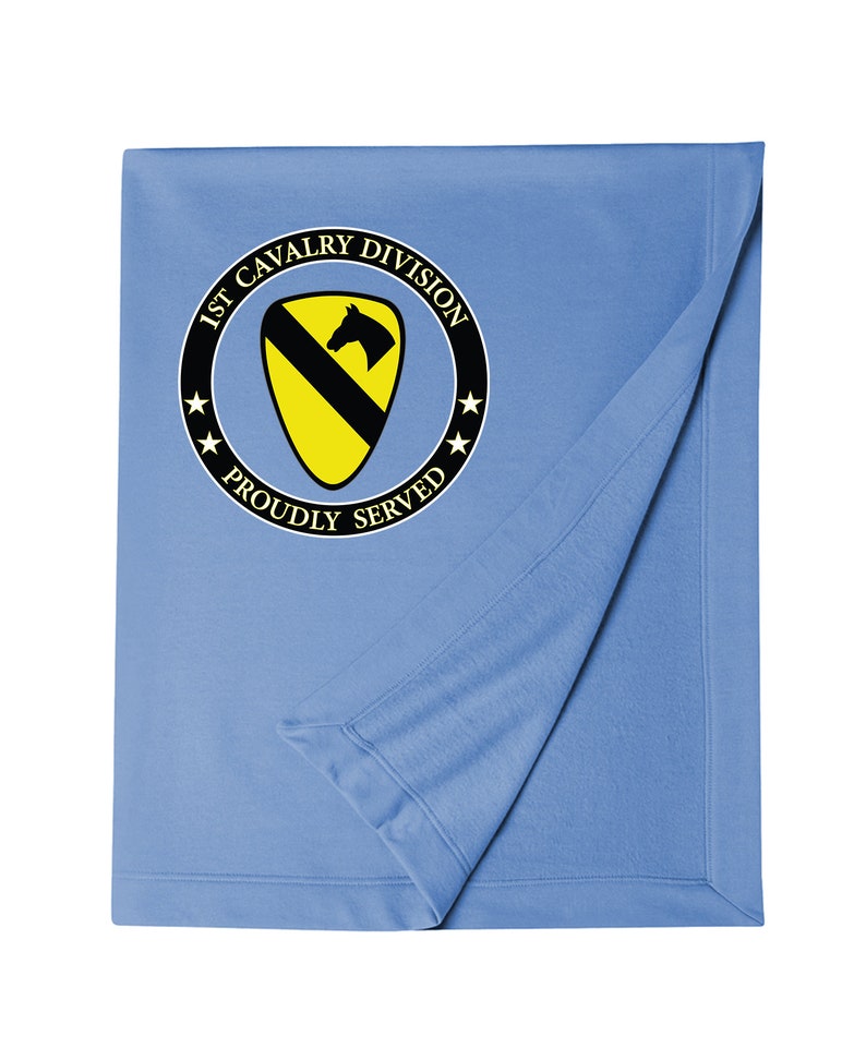 1st Cavalry Division Embroidered Blanket-12383 - Etsy