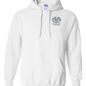 US Army Combat Medical Badge (CMB) Embroidered Hooded Sweatshirt-7039 ...