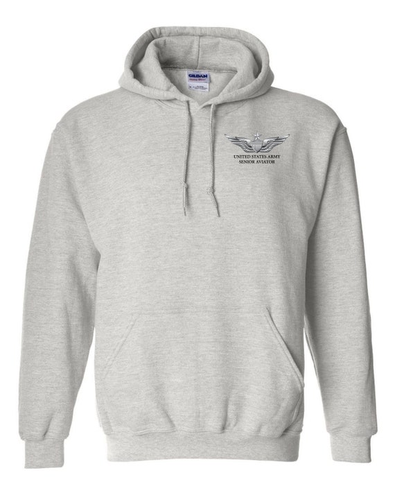 US Army Senior Aviator Embroidered Hooded Sweatshirt-7387 - Etsy