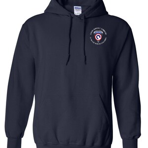 1st Sustainment Command-coscom (airborne) Embroidered Hooded Sweatshirt ...