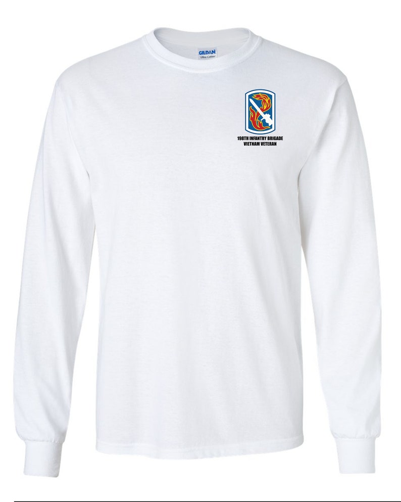198th Light Infantry Brigade "vietnam" Long-sleeve Cotton Shirt-8648 - Etsy