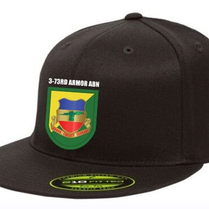 3-73rd Armor Crest Flash "flexfit" Embroidered Baseball Cap-15697 - Etsy