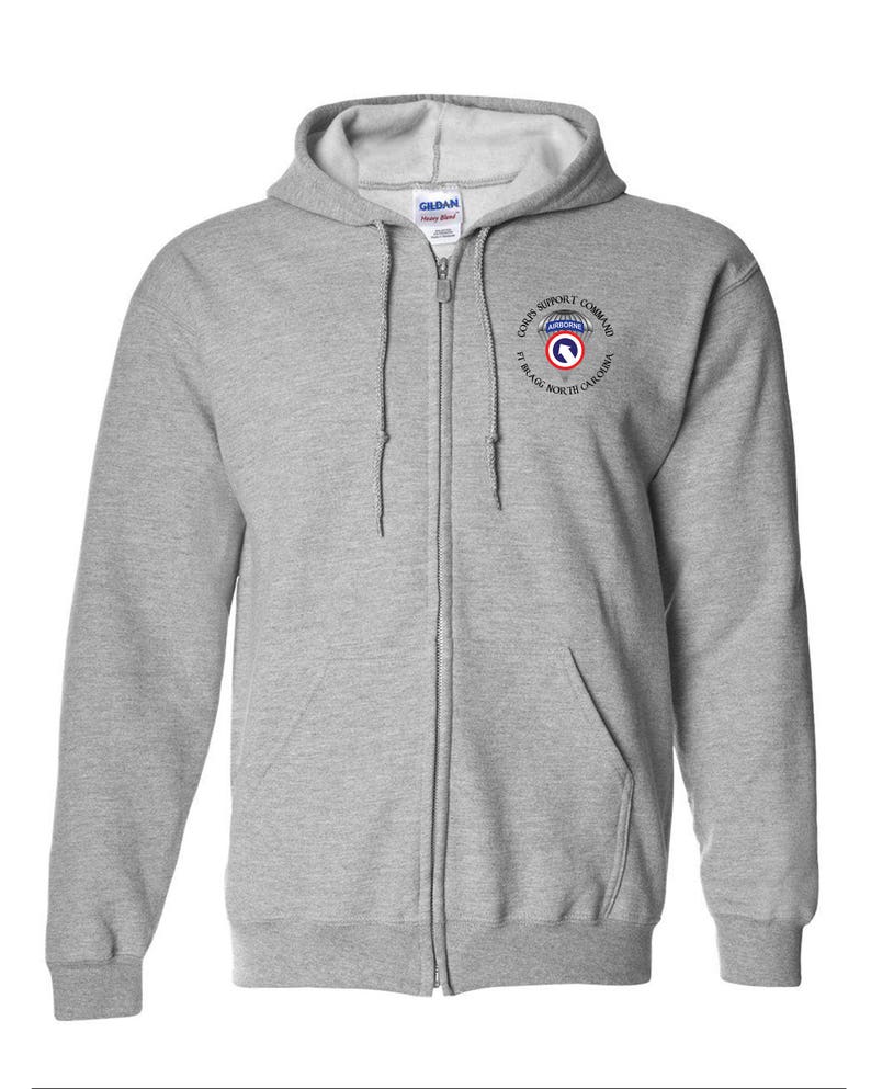 1st Sustainment Command-coscom (airborne) Embroidered Hooded Sweatshirt ...