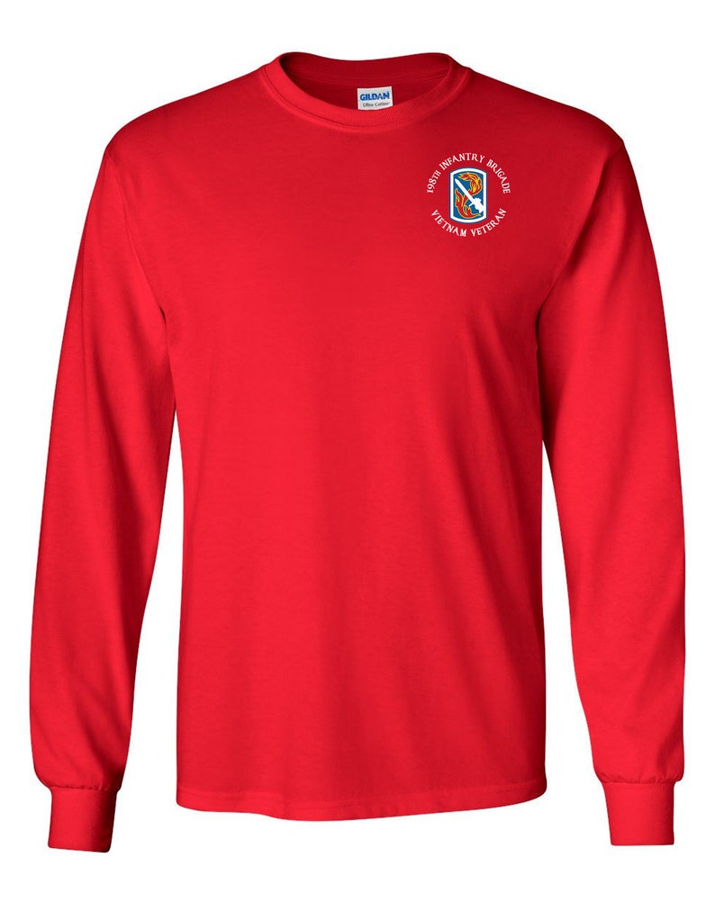198th Light Infantry Brigade "vietnam" Long-sleeve Cotton Shirt-8536 - Etsy