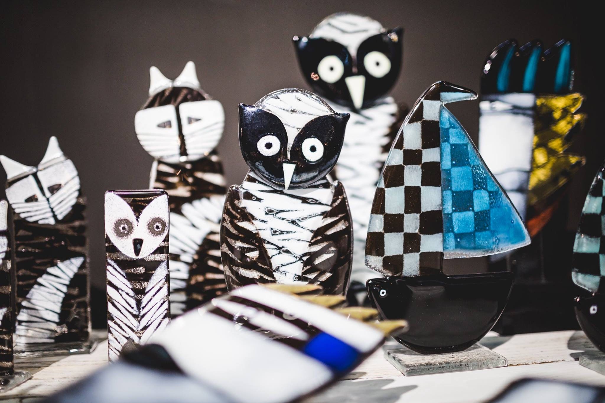 Rabbit Statue Unique Made From Fused Glass. Perfect Gift Idea ...