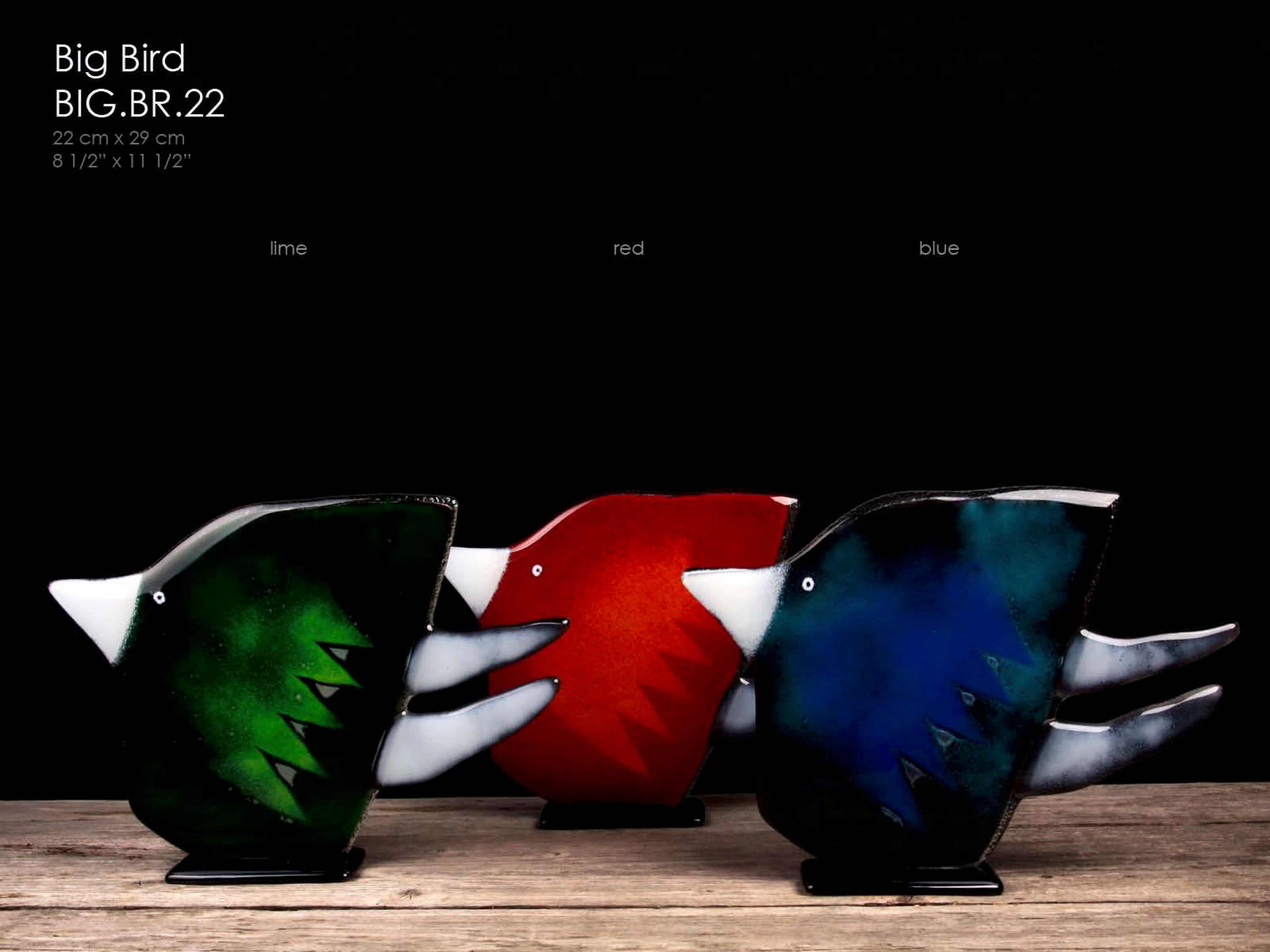 BIG BIRD Statue Unique Made From Glass 22 Cm X 29 Cm. Perfect - Etsy