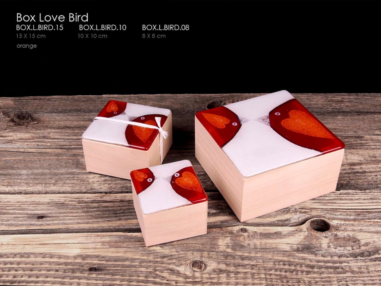 Jewellery Box Love Bird Made From Wood and Glass. Fusion - Etsy