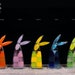 Rabbit Statue Unique Made From Fused Glass. Perfect Gift Idea ...