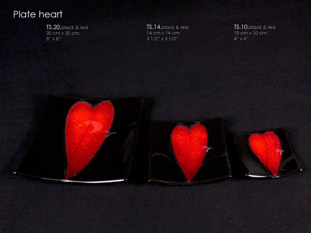 LOVE Plates From 10 Cm up to 20 Cm. Perfect Gift Idea. Handcrafted ...