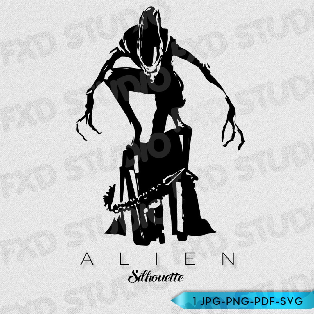 Alien Silhouette Clip Art Image, Alien Silhouette, Alien Clip Art ...
