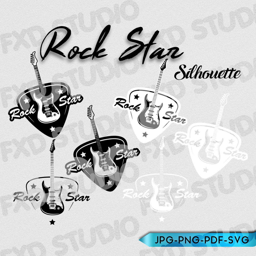 Visual Arts Rock Star Silhouette Clip Art Image Rock Star Printable PNG ...