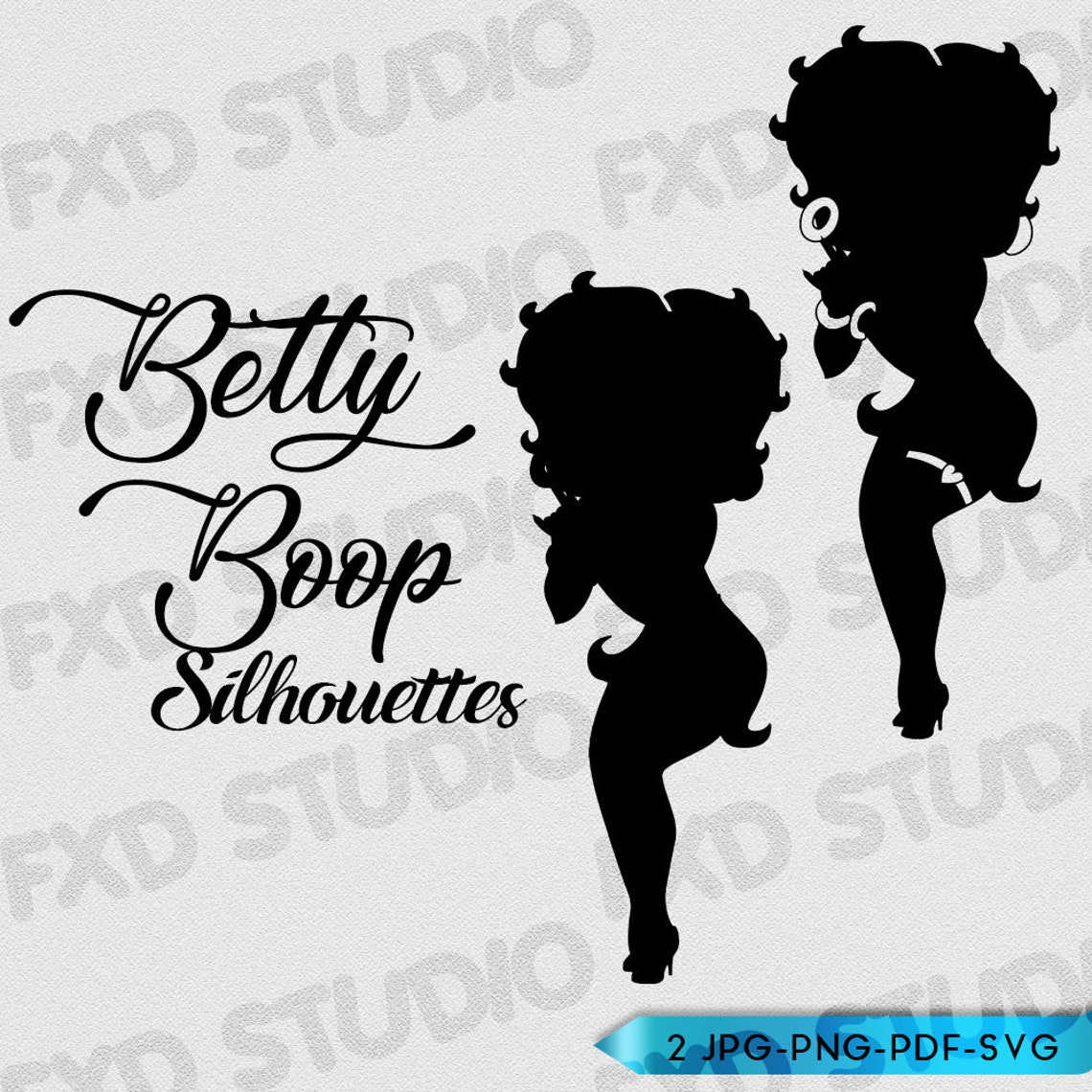 Silhouette betty boop svg - spicenery