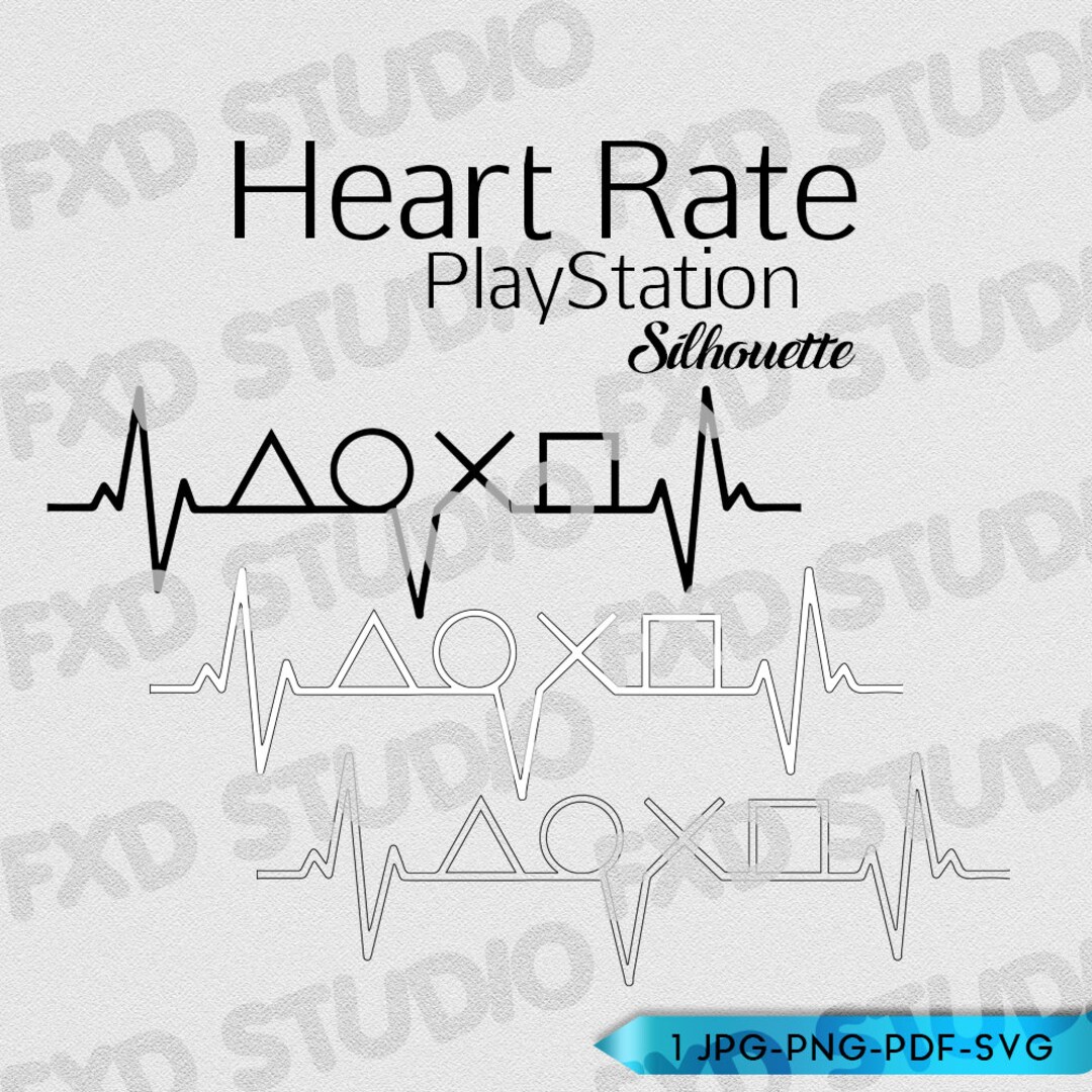 Heart Beat Silhouette Clip Art Image, Heart Beat, Buttons Pad, T-shirt ...