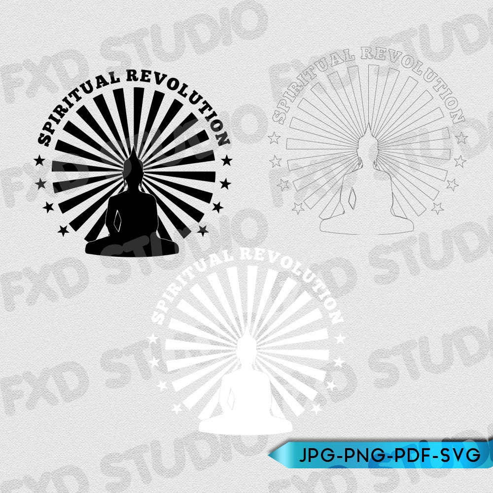 Spiritual Revolution Silhouette Clip Art Image Spiritual - Etsy