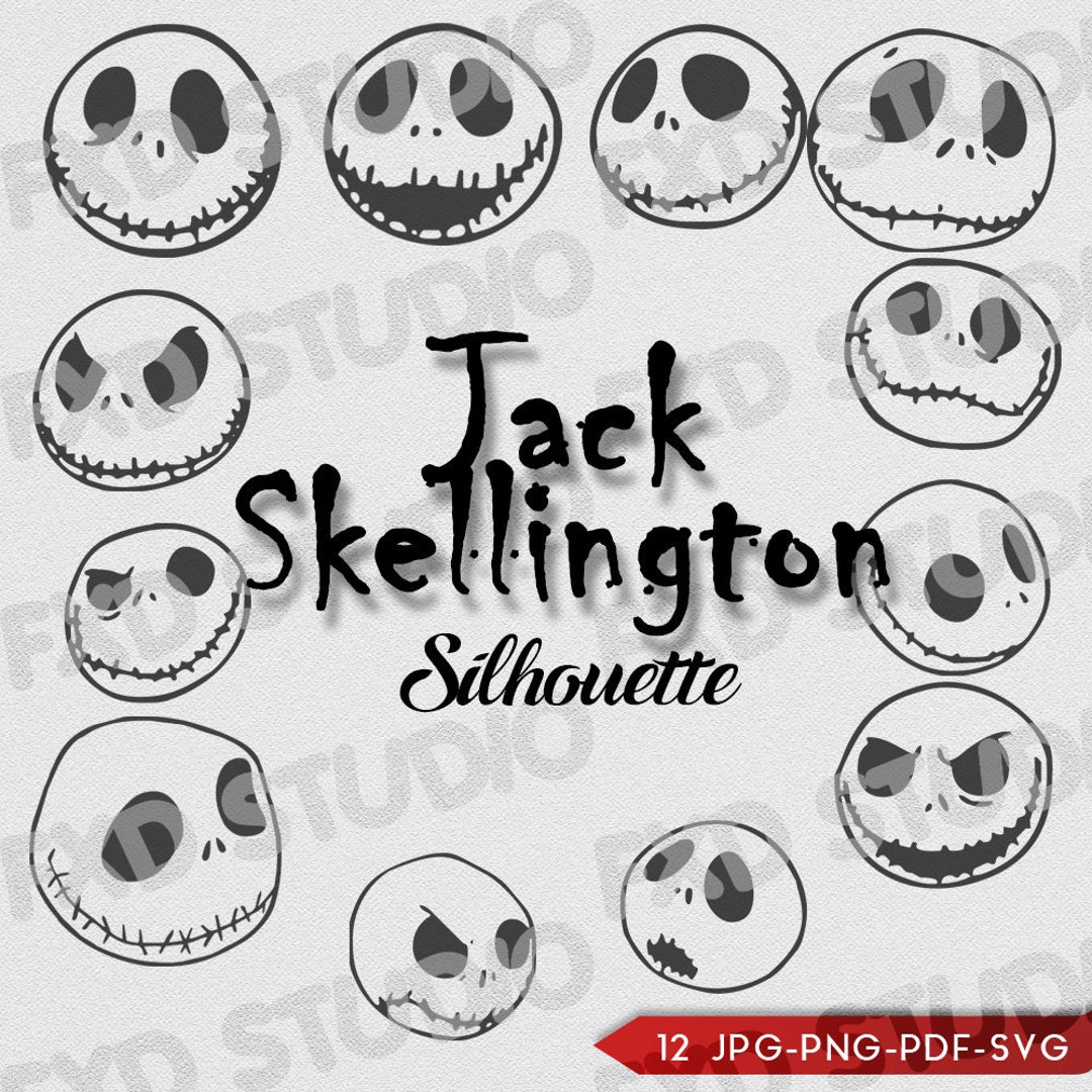 Jack Skellington Faces Wallpaper
