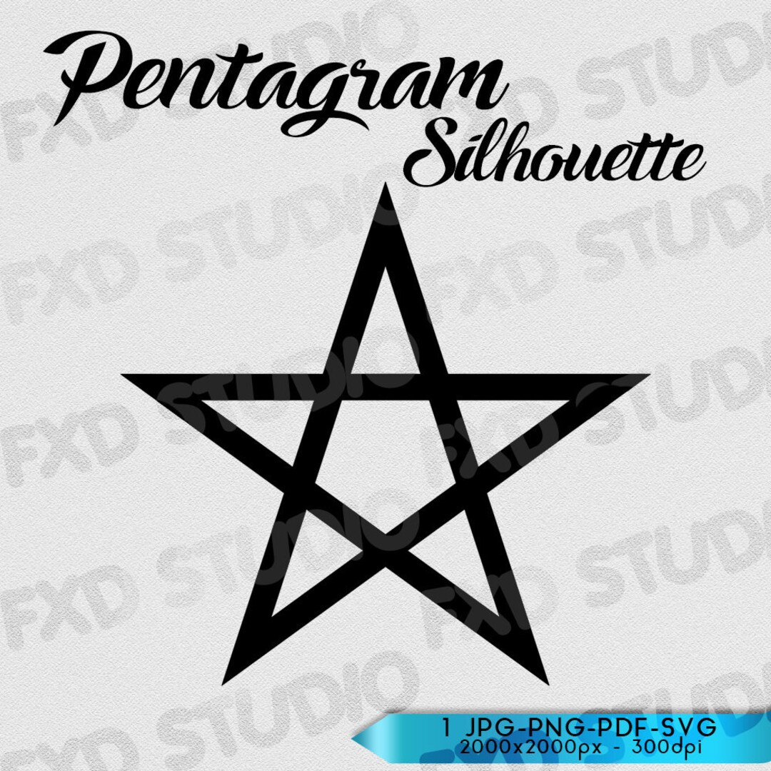 Pentagram Silhouette Clip Art Image, Pentagram Clip Art, Pentagram ...
