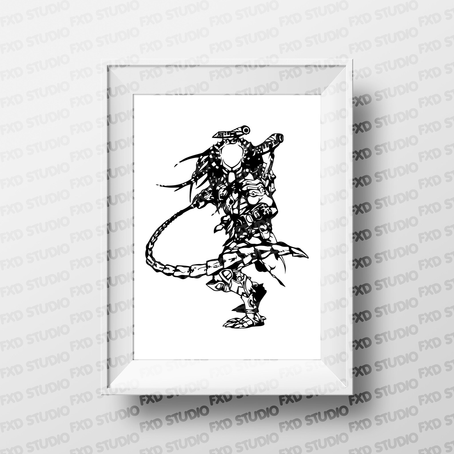 Predator With Whip Silhouette Clip Art Image Predator - Etsy