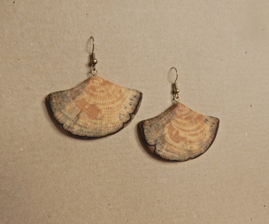 Plane Tree Wood Earrings - Etsy