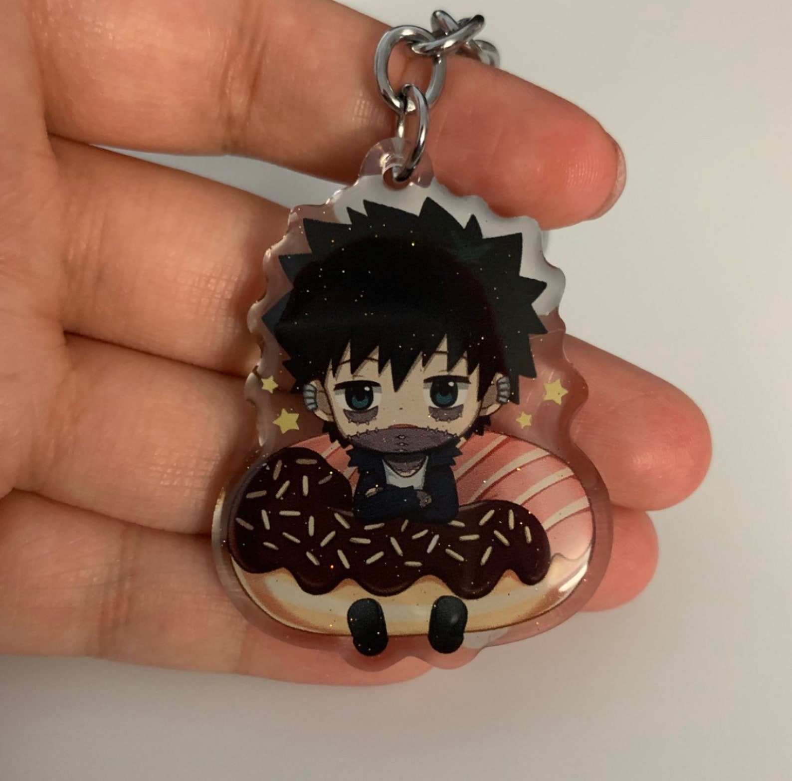 Stitches Donut Acrylic Keychain // Anime Chibi Manga Kids Ita - Etsy