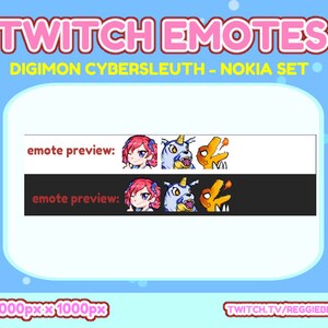 Digimon Cybersleuth: Nokia Gabumon Agumon Emotes for Twitch, Youtube ...