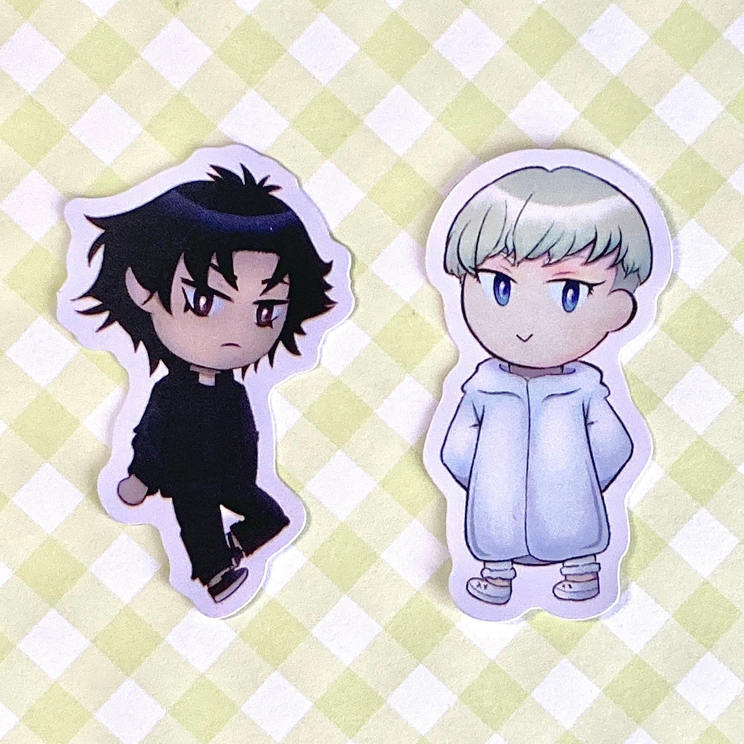 Akira Fudo & Ryo Asuka 2 Mini Vinyl Stickers // Devilman Crybaby Weeb ...