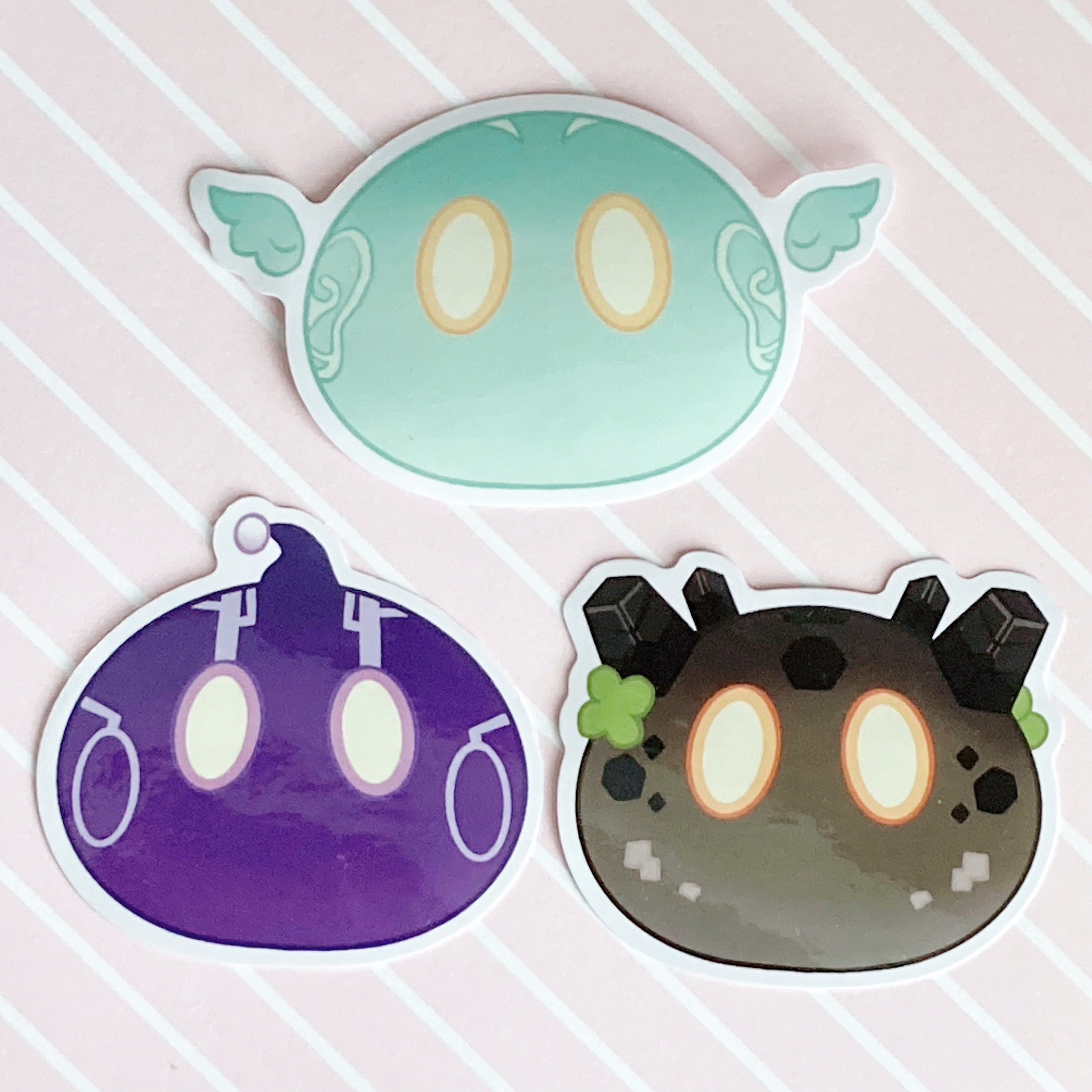 Slime 2.5 Vinyl Stickers // Genshin Impact Gamer Weeb Geeky Cute Kawaii ...