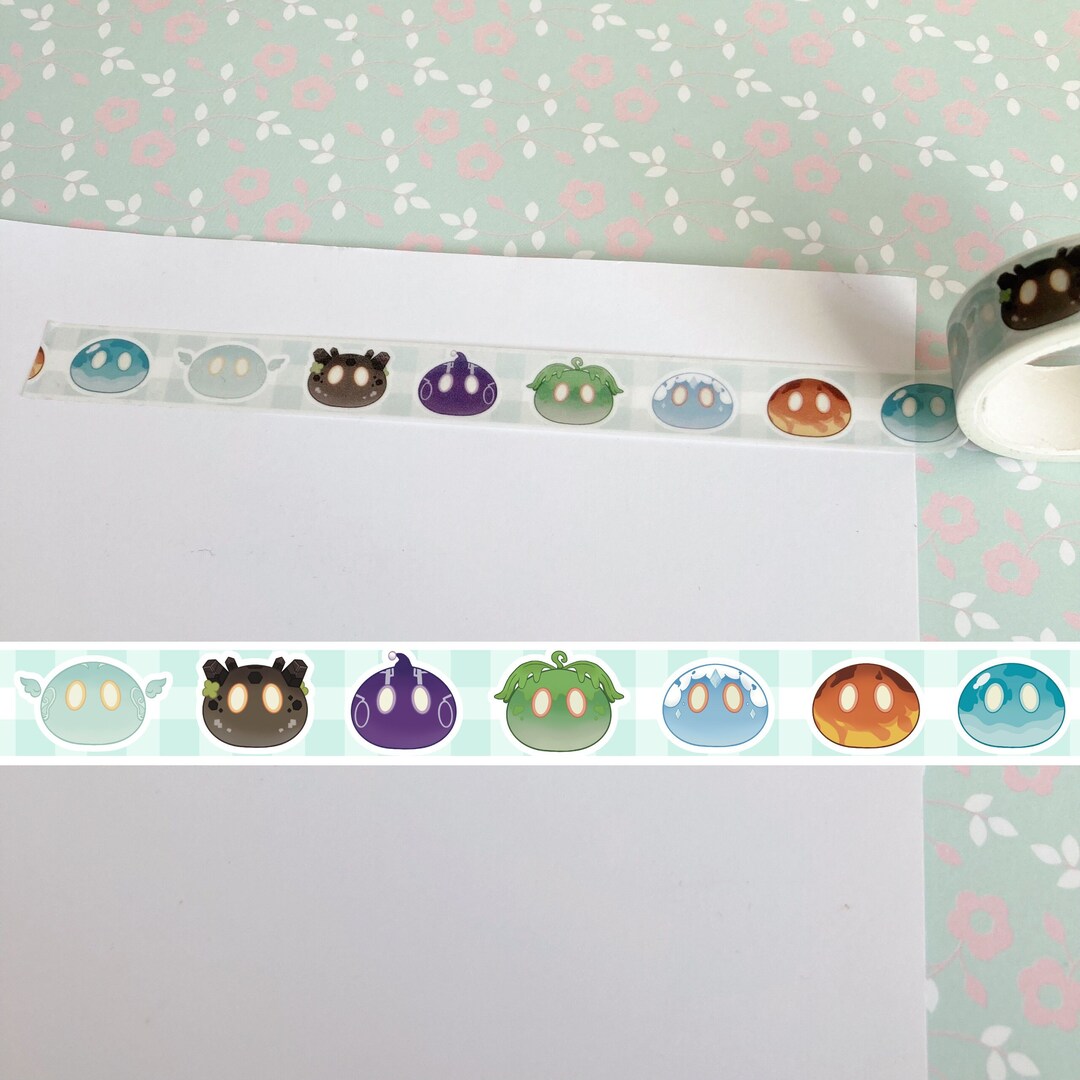 Slime Washi Tape // Genshin Impact Gamer Weeb Geeky Cute Kawaii ...