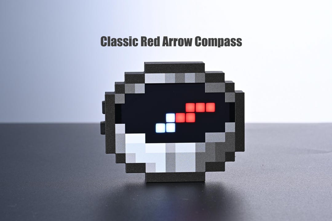 Real Minecraft Compass LED Display – Boot Animation, 6-color Dynamic ...