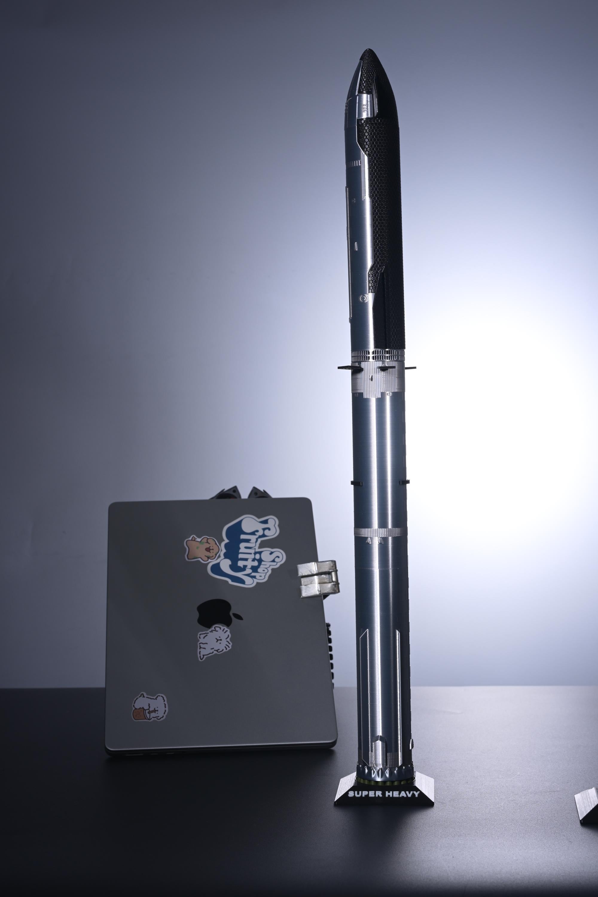 Spacex Starship and Super Heavy Rocket – 1:200 Scale Model With Thermal ...